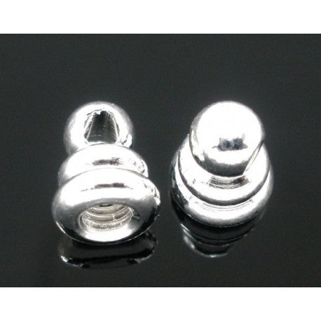 Silver Tone Replacement Loop End For Screw End Lobster Clasp Bracelet ...